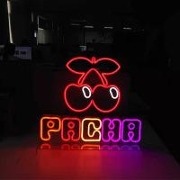 China Table Top Company Logo 12V Peach Neon Sign RoHS for sale