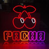 China Table Top Company Logo 12V Peach Neon Sign RoHS for sale