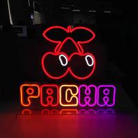 China Table Top Company Logo 12V Peach Neon Sign RoHS for sale