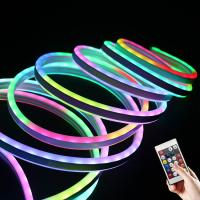 China 5m / 16.4ft Music Sync Led Neon Flex 12v Rgb Mini Strip Lights for sale