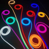 China Vasten 8mm Led Neon Flex Tube Orange Handmade Christmas Lighting Rope for sale