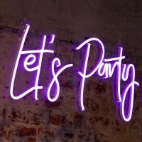 China Vasten Let'S Party Love Wedding Custom Neon Signs Handmade for sale