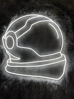 China Astronaut Helmet Custom Neon Sign Silicone Acrylic For House / Wall Decoration for sale