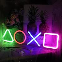 China Decorative PS4 Game Neon Sign Colorful Lights 3D Art Illuminate Surrounding Space for sale