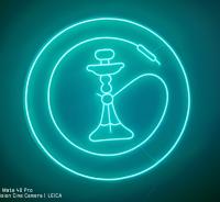 China Handcrafted Hookah Neon Sign Highly Visible Hookah Lounge Neon Sign for sale