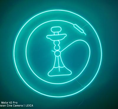 China Handcrafted Hookah Neon Sign Highly Visible Hookah Lounge Neon Sign for sale