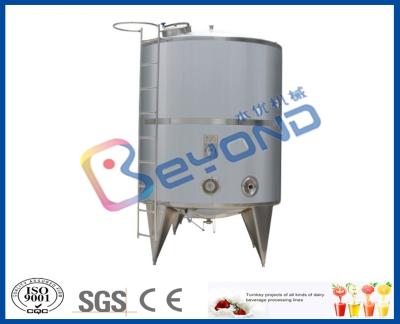 China Single Layer Stainless Steel Milk Storage Tank 500-15000L SGS CE ISO9001 for sale