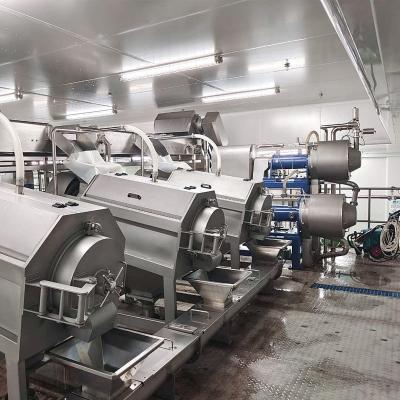 China 5-50T/H Fresh Mango Pulp Plant Automatic Separation Juice Processing Line 380V for sale