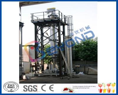 China High Efficient Thin Film Multiple Effect Evaporator 100kg/m2 HR Centrifugal Scraped Film Design for sale