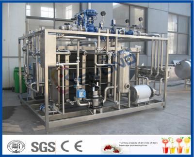 China 3 Section Milk Pasteurization Equipment PLC Touch Screen PID Control 85°C 15s for sale