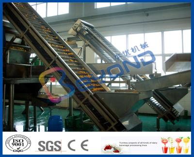 China Adjustable Speed Clapboard Elevator SUS304 Stainless Steel 0.1-0.4m/s for Fruit Processing for sale