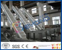 China Fruit Conveying Machine for Juice Processing Plant 0.1-0.4m/s Adjustable Speed for sale