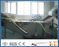 China Industrial Surfing Fruit Vegetable Washer Machine 3000mm SUS304 2.2kw Bubble Cleaning for sale