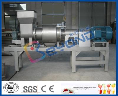 China Single Stage Fruit Pulping Machine 2 T/H Stainless Steel Mango Orange Juice Squeezer for sale