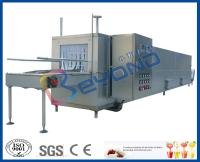 China Juice Bottle Plastic Crate Washing Machine , Stainless Steel Crate Washer Machine for sale
