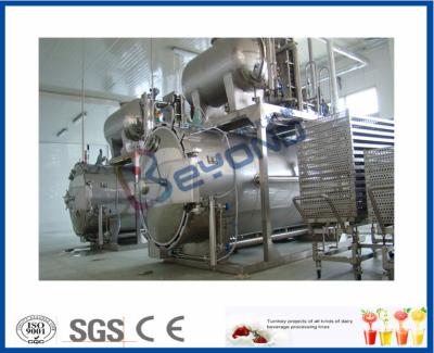 China Industrial Dairy Milk Pasteurization Equipment 0.6MPa Bottle Steam Sterilizer 1100mm Retort for sale