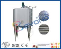 China Insulation Coil Type Miller Jacket Stainless Steel Tank 500L-15000L CE ISO9001 for sale