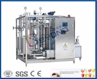 China SUS304 Plate Milk Pasteurizer 3 Sections PLC Touch Screen PID Control 85°C 15s for sale