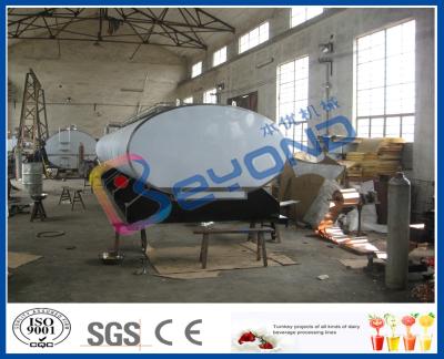 China SUS316L Horizontal Milk Transport Tank Insulated 1000L to 8000L Capacity for sale
