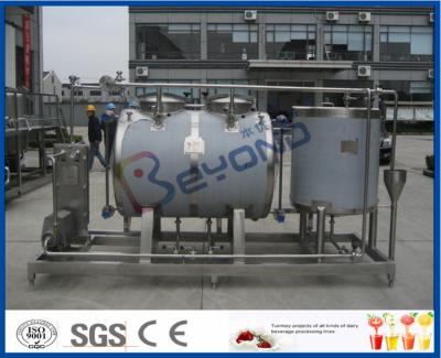 China CIP Cleaning System 500L 1000L 1500L Three Tank Semi Auto Stainless Steel for Food Industry for sale