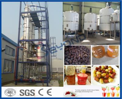 China Industrial Date Juice Processing Line 1000kg/h with Evaporator for Fruit Juice Production for sale