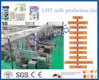 China PLC UHT Milk Processing Line For High Temperature Pasteurized Soy Milk / Organic Milk / Milk Products for sale