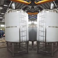 China Food Grade Stainless Steel Milk Tank 500L to 15000L 110V 60Hz for Dairy for sale