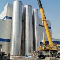 China Stainless Steel Milk Storage Silo 10000 Gallon Outdoor Tank with 100mm Insulation for sale