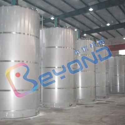 China Stainless Steel Milk Silo Storage Tank Outdoor 15000L to 100000L Cooling Tank for sale