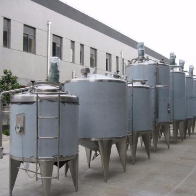 China SUS304 Water Jacketed Syrup Mixing Blending Tank 500L to 100000L for Food Industry for sale