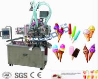 China Continuous Freezing Ice Cream Production Equipment 220V / 380V Low Consumption for sale