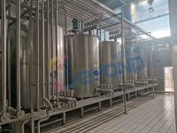 China UHT Milk Pasteurization Plant 500LPH Dairy Processing Line for Whole Skimmed Milk for sale