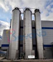 China 200m³ Stainless Steel Outdoor Milk Silo Tank 15000L to 120000L with Agitator for sale