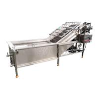 China SUS304 10TPH Fruit Vegetable Washing Machine with Stepless Speed Control for sale