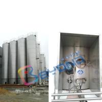 China Sanitation 120000L Stainless Steel Chemical Reservoir Tank with Rapid Heating and Agitator for sale