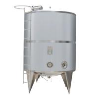 China 2000 Litre Food Grade Stainless Steel Bulk Tank Sanitary Valve Cylindrical Storage for sale