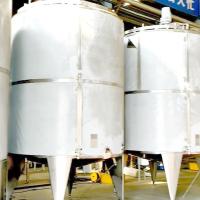 China SUS316L Stainless Steel Paddle Agitator Storage Tank 500L to 15000L Adjustable Legs for sale