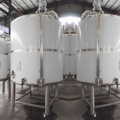 China 8000L Stainless Steel Dairy Tank with Triangle Legs Mixing Vessel 304 for sale