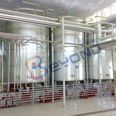 China Single Layer SUS316L Stainless Steel Mixing Tank 500L to 15000L with Agitator for sale