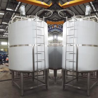 China SS304 Cone Bottom Stainless Steel Tanks Double Layer Insulation for sale