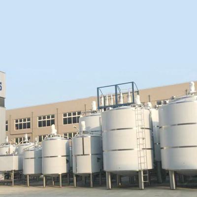 China 2000l Jacketed Brite Stainless Steel Tanks CIP Cleaning for sale