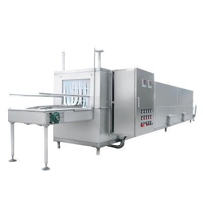 China CE Standard 800pcs/H Dairy  Industrial Plastic Crate Washing Machine for sale