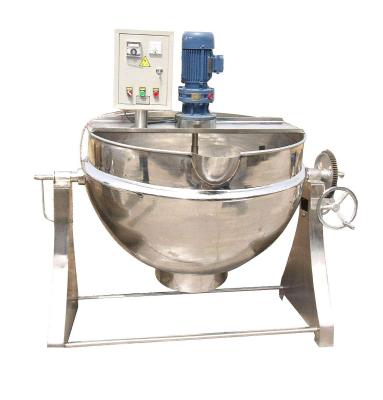China SUS304 Stainless Steel Steam Jacketed Pot 100L Double Layer for Dairy Food Processing for sale