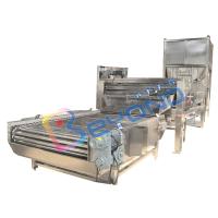 China 5t/H Adjustable Speed Fruit Vegetable Brush Washer Stainless Steel 3000x1250mm for sale