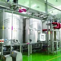 China Industrial CIP Cleaning System 500L 1000L 1500L Stainless Steel Frame Support for sale