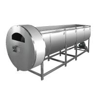 China 1.5T/H Spiral Precooking Stianless Steel Blaching Fruit Processing Equipment Full Automatic for sale