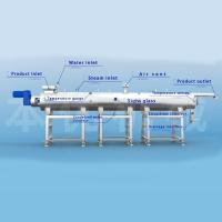 China 1.5T/H Spiral Precooking Stianless Steel Blaching Fruit Processing Equipment Full Automatic for sale