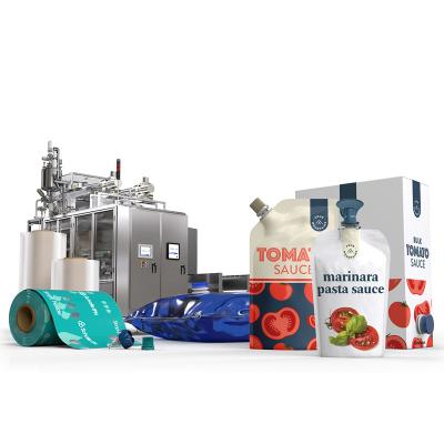 China Tomato Processing Line 2-50T/H High Yield 90% Juice for Tomato Paste Production for sale