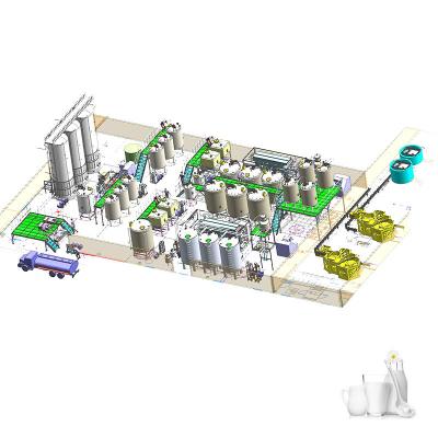 China UHT Milk Pasteurization Plant 500LPH Dairy Processing Line for Whole Skimmed Milk for sale