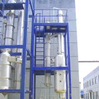 China Continuous Feeding Multiple Effect Falling Film Evaporator 3000-50000kg/h with CIP Cleaning for sale